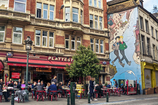 Die Comic Strip Route in Brüssel